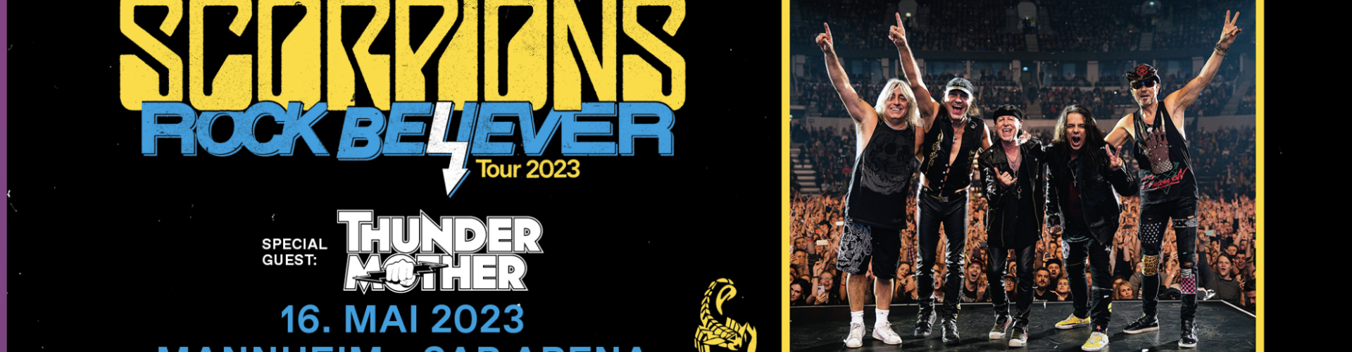 Scorpions - Rock Believer Tour 2023, u.a. in der SAP Arena Mannheim ...